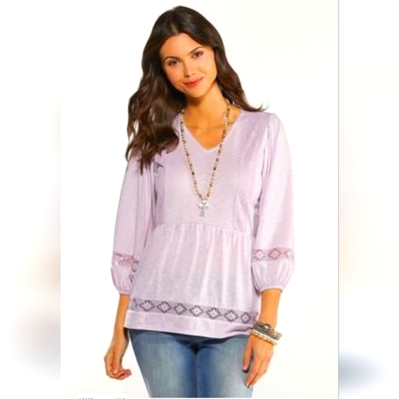 Cato | Tops | Cato Lavender Top | Poshmark